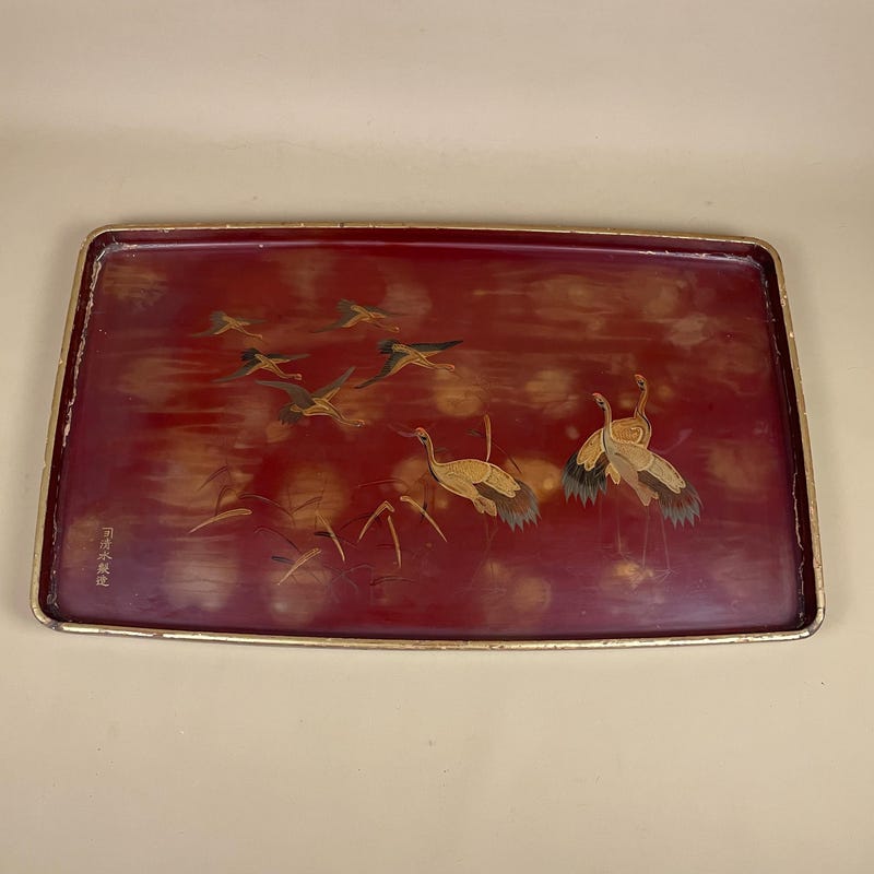 Vintage Wood Print Trays - Etsy UK