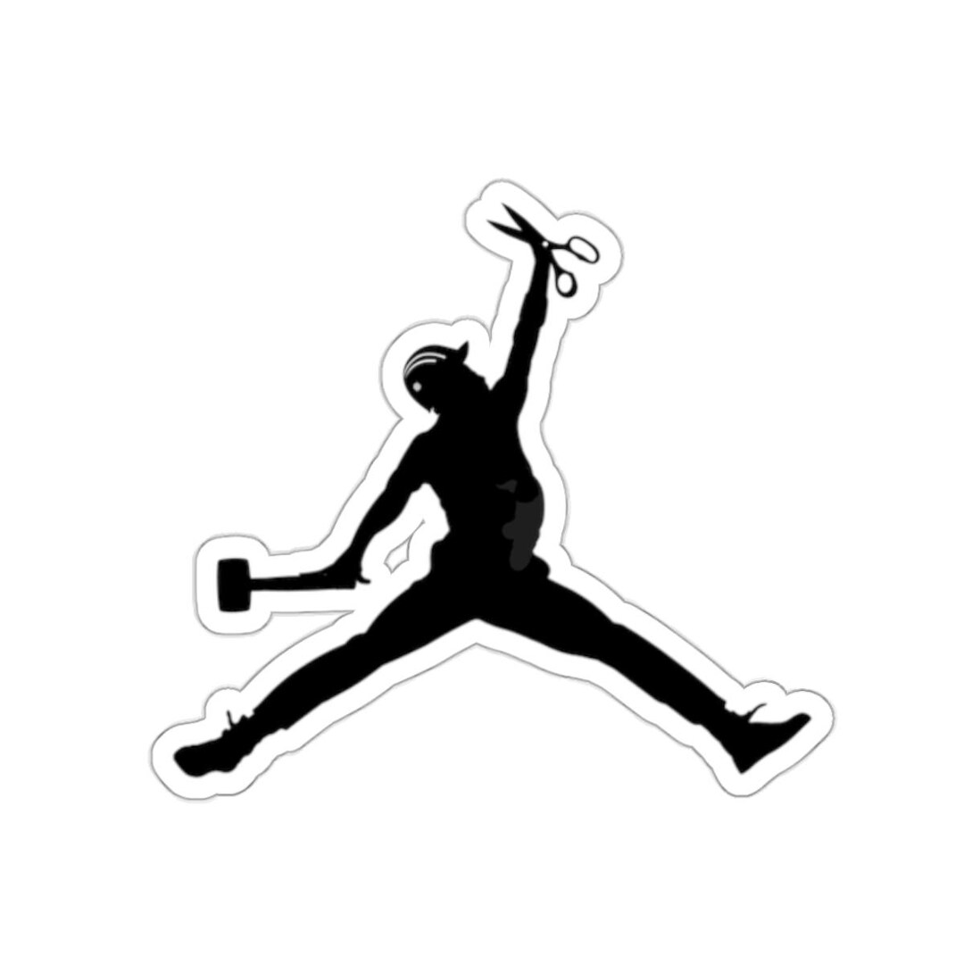 Kiss-cut Stickers Winder Jump Man Design - Etsy