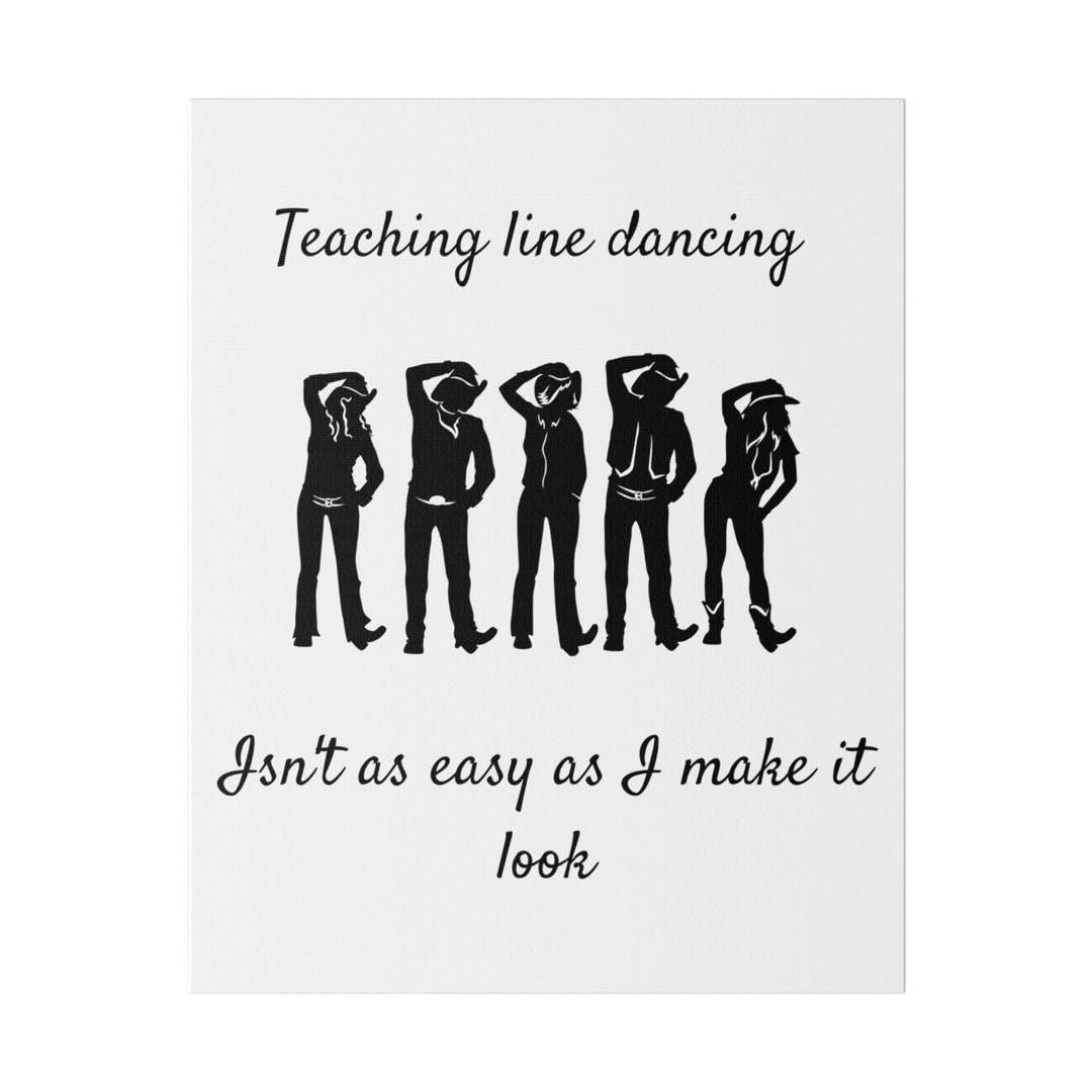 Digital File for Line Dance Instructor Wall Art/office Decor, Line ...