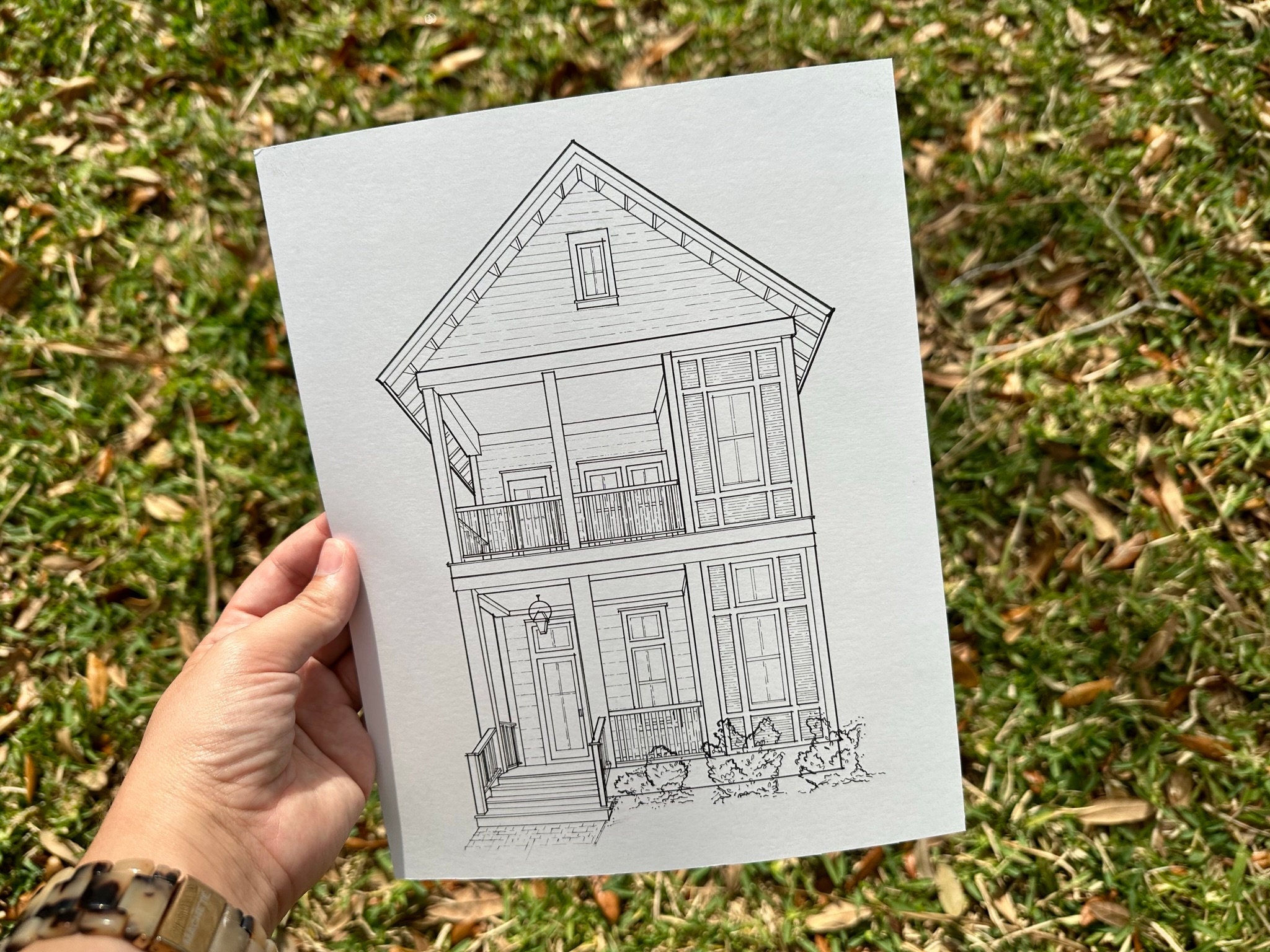 Custom House Sketch Drawing From Photo Housewarming Gift - Etsy
