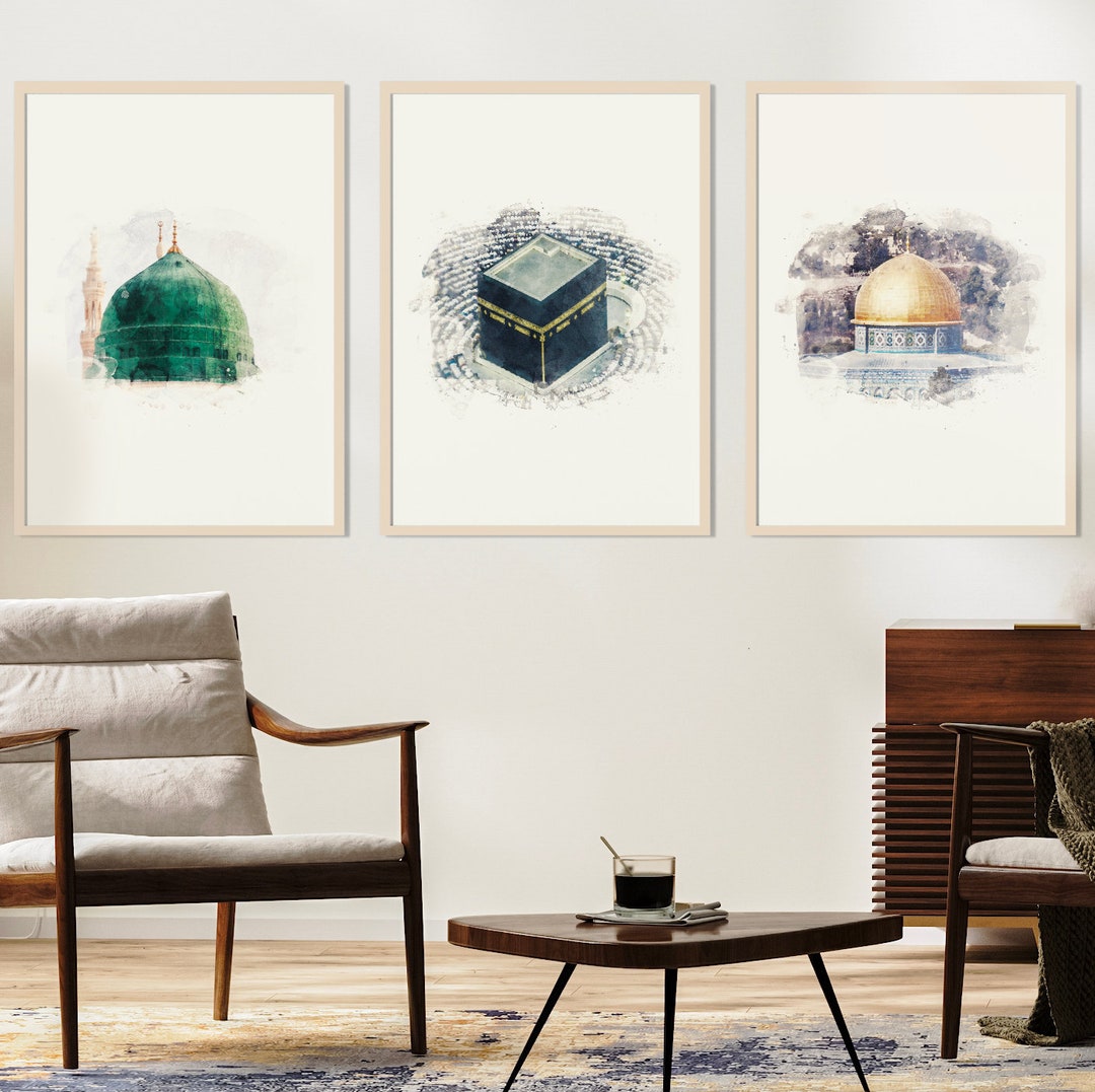 The 3 Holy Mosques - Etsy UK