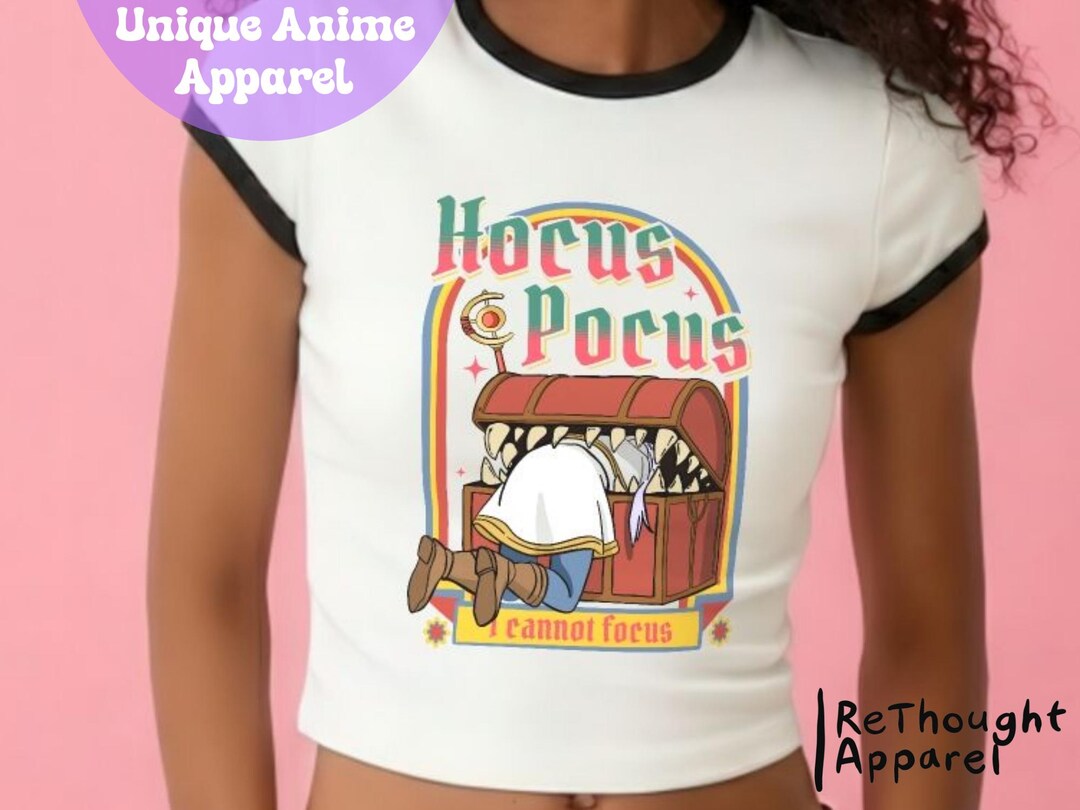 Hocus Pocus I Cannot Focus Shirt Funny Anime Meme Tee - Etsy