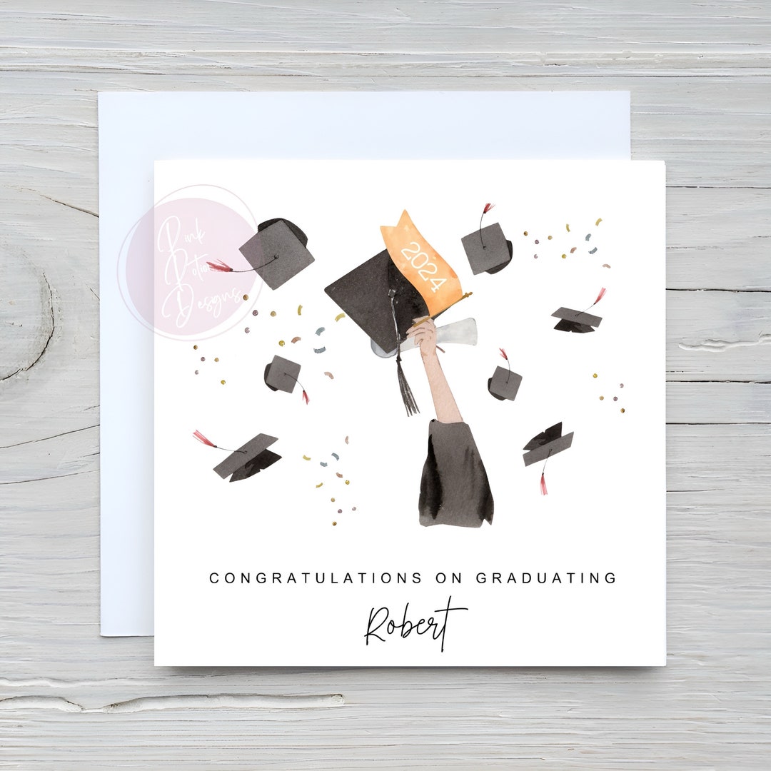 Personalised Graduation Card, University Graduation Celebration Card ...