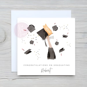 Personalised Graduation Card, University Graduation Celebration Card ...
