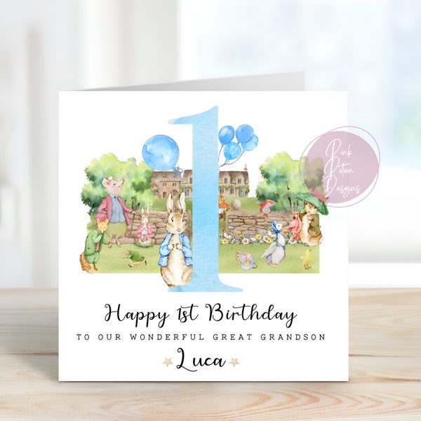 Peter Rabbit Birthday Card Boys - Etsy