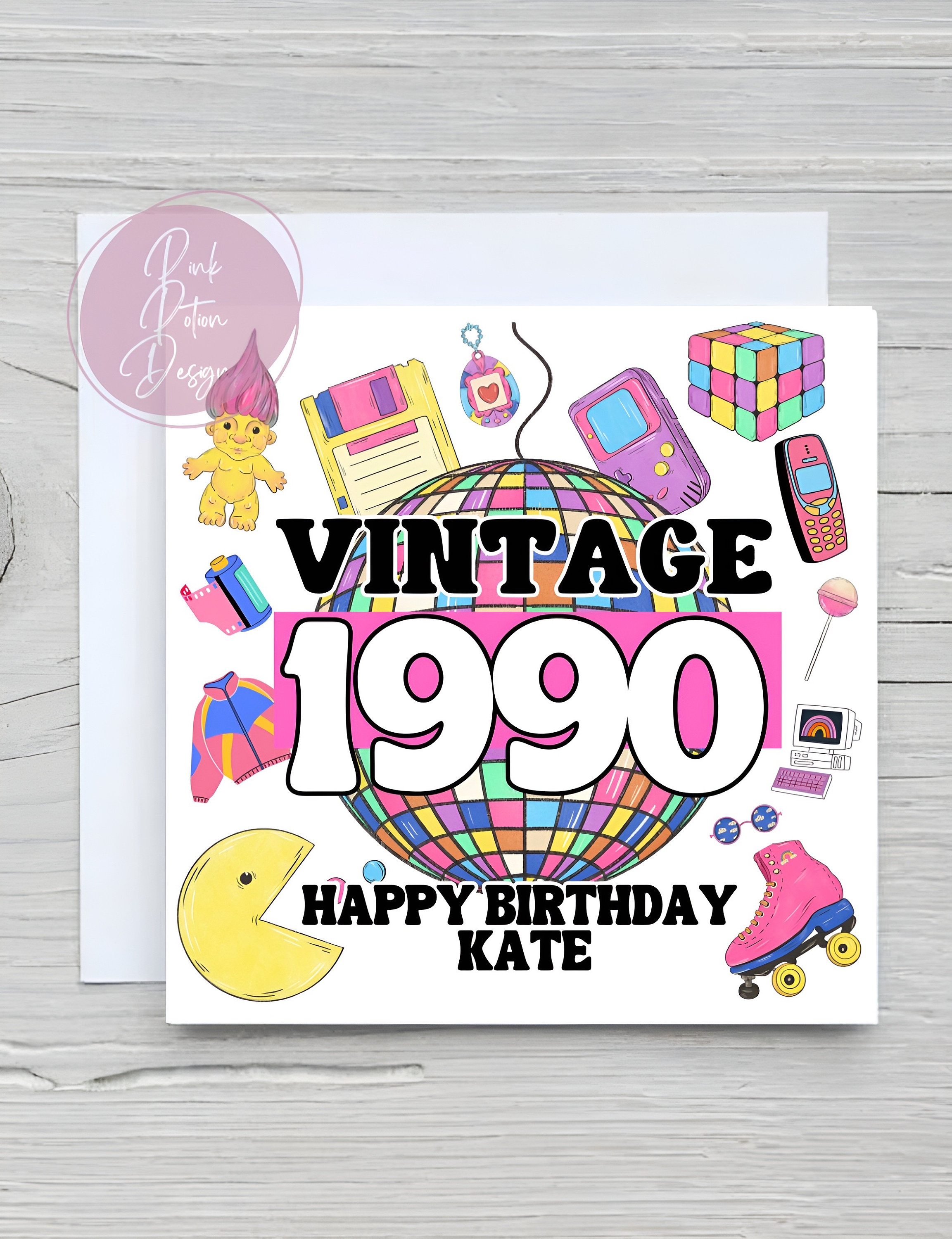 90s Kid Birthday Card Born in the 90s Nineties Birthday - Etsy