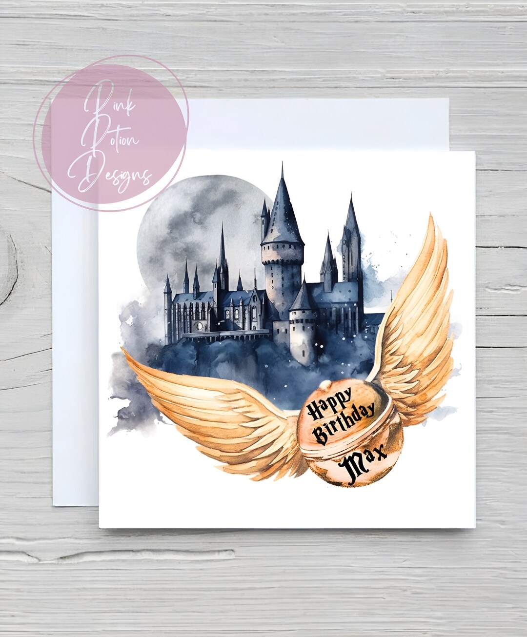 Personalised Magical Birthday Card Magic School Birthday Card Son ...