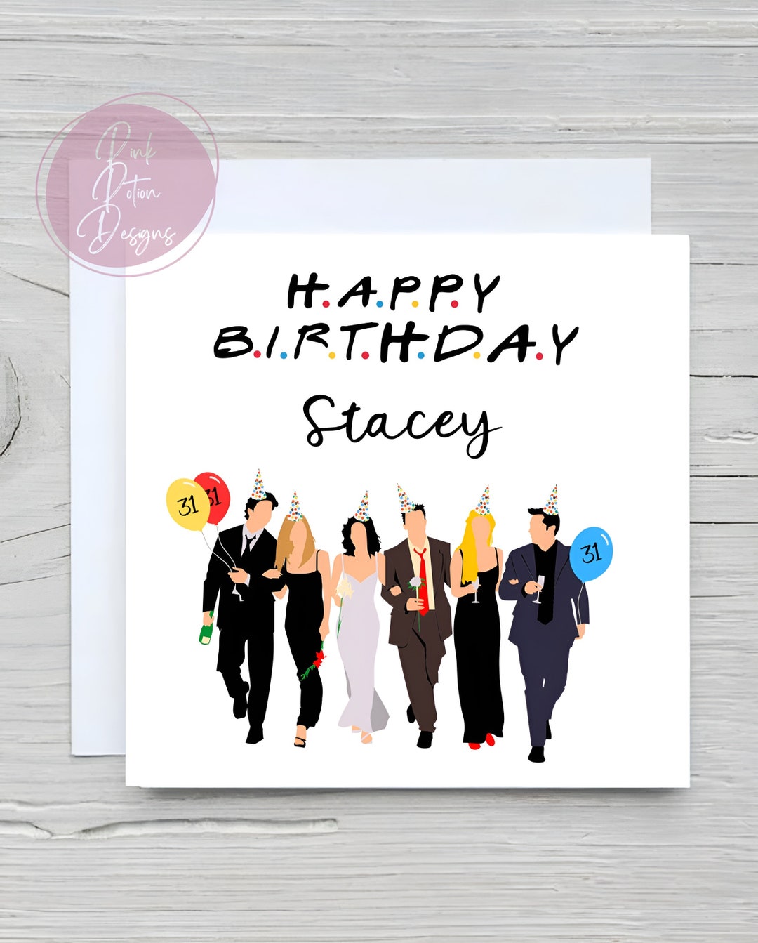 Friends Personalised Birthday Card, Special Birthday, Friends TV Show ...