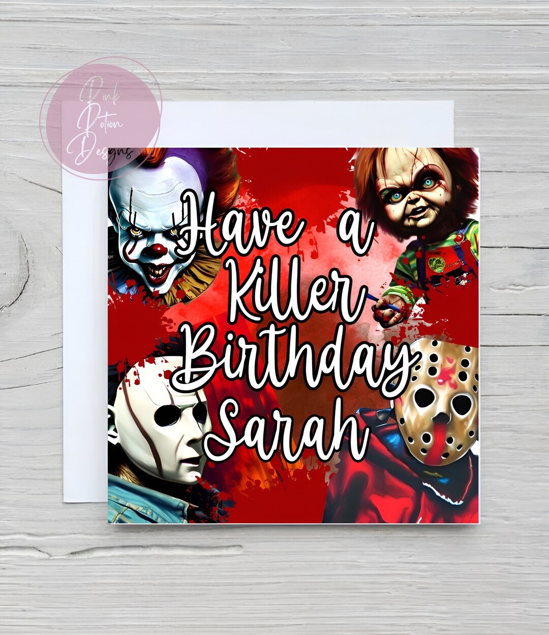 Horror Movie Birthday Card, Have a Killer Birthday, Card for Partner ...