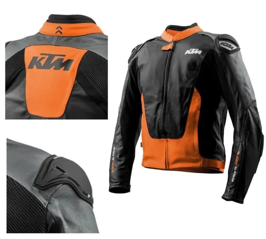 KTM Racing Jacket Cowhide Leather Motorbike Jackets - Etsy