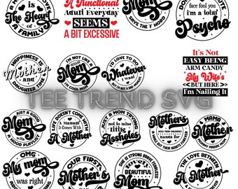 Mothers Day SVG Bundle, Mom Life Svg, Mother's Day, Mama Svg, Mommy and ...
