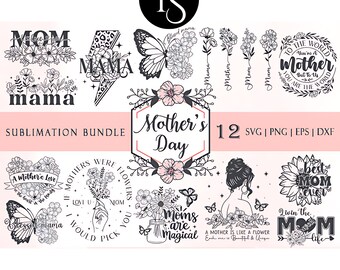 Mothers Day SVG Bundle, Mom Life Svg, Mother's Day, Mama Svg, Mommy and ...