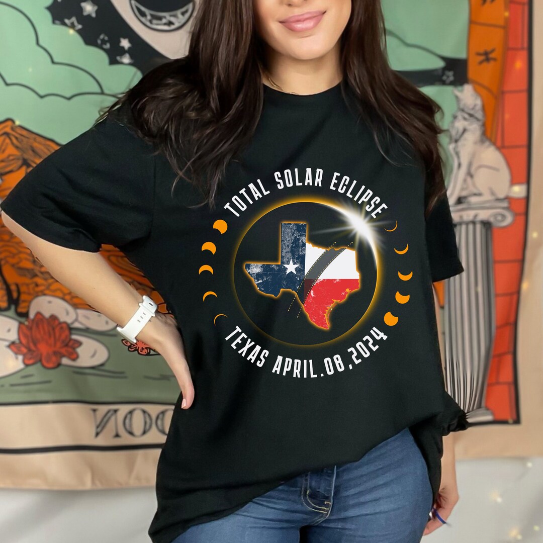 Texas Solar Eclipse Svg, April 8th 2024 Total Solar Eclipse Texas Svg ...
