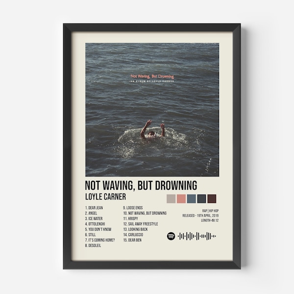 Not Waving but Drowning Poster - Etsy UK