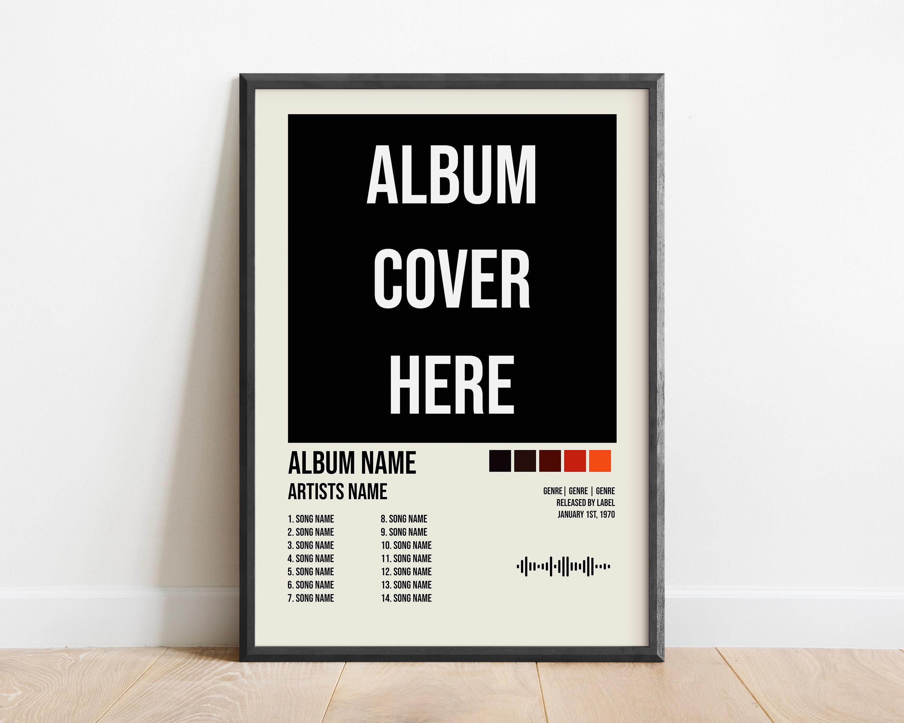 Custom Album Poster | Custom Album Print | Personalised Album Cover ...
