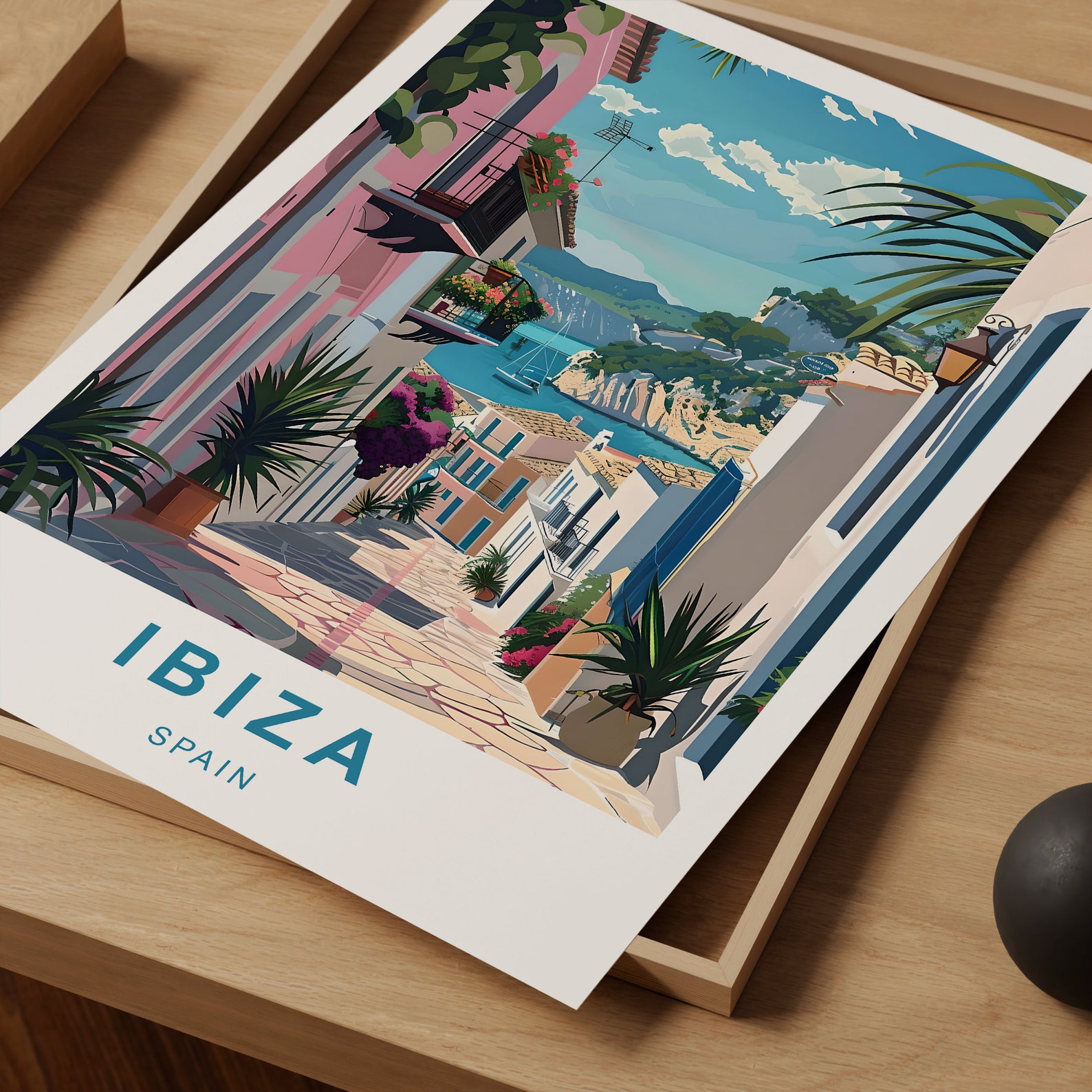 Ibiza Travel Poster | Ibiza Print | Balearica Islands | Travel Print ...