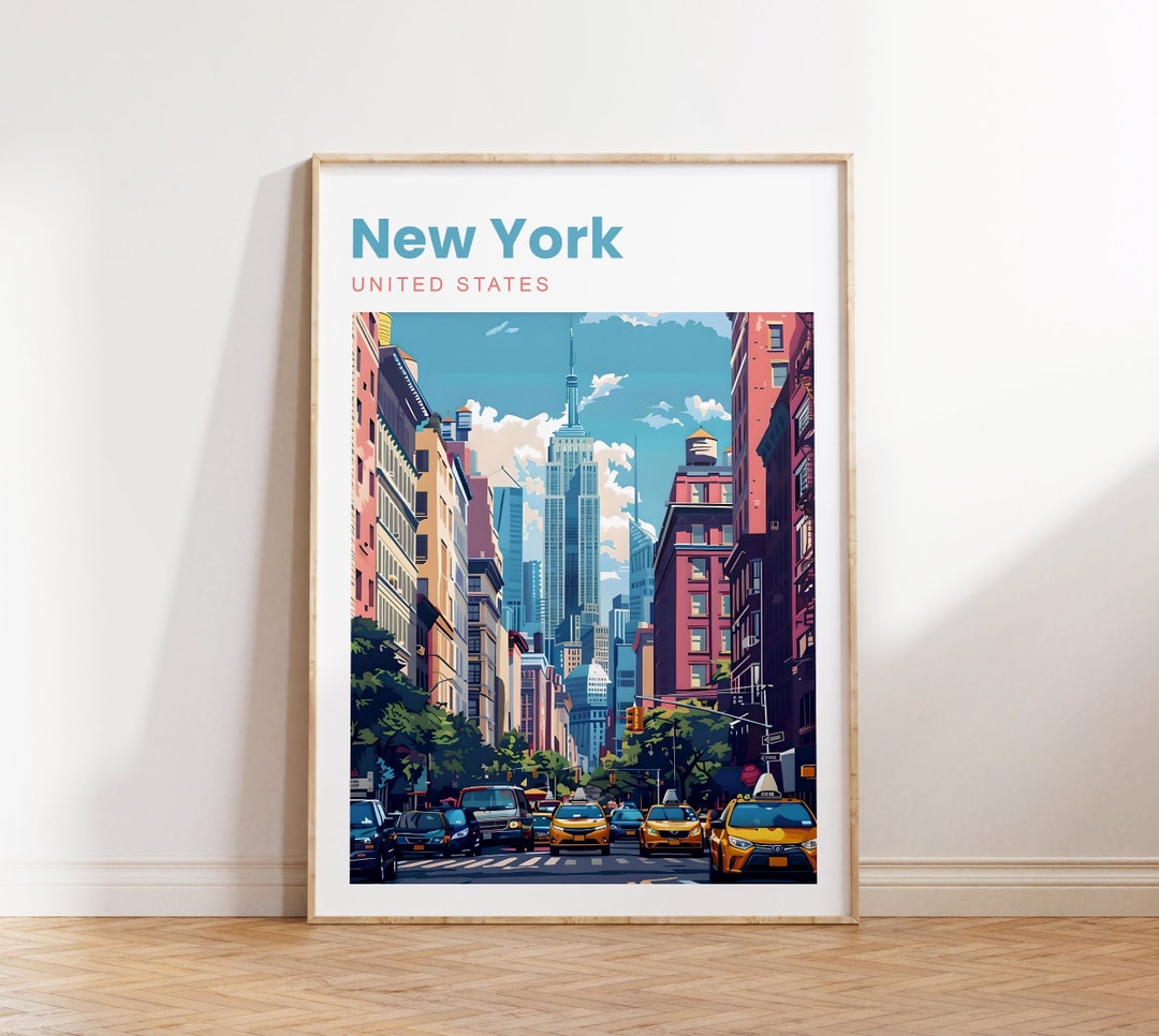 New York Travel Poster | New York Travel Print | New York | United ...