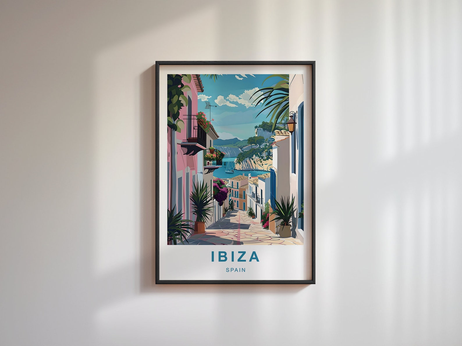 Ibiza Travel Poster | Ibiza Print | Balearica Islands | Travel Print ...