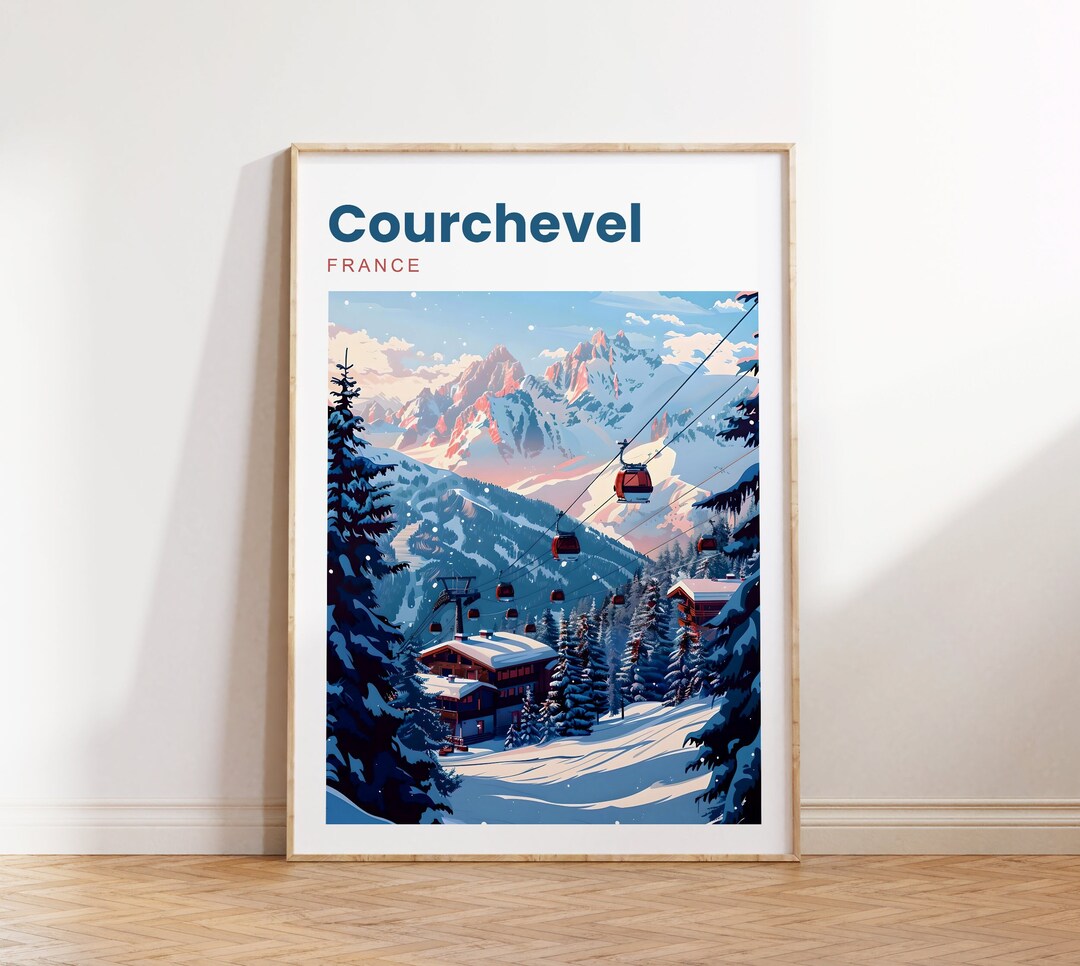 Courchevel Travel Print | Courchevel Travel Poster | Courchevel ...