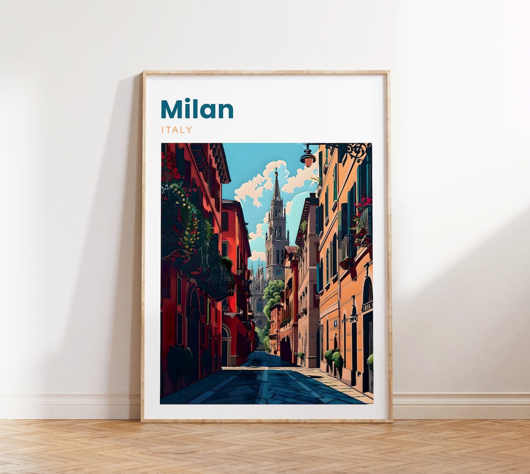 Milan Travel Poster | Milan Travel Print | Milan | Milan City Print ...