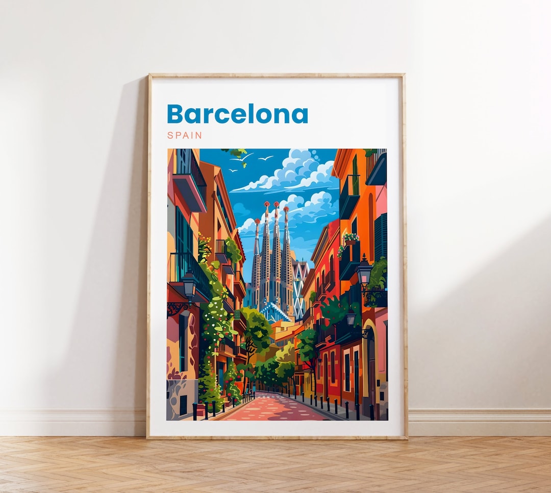 Barcelona Travel Print | Barcelona Travel | Barcelona Poster ...