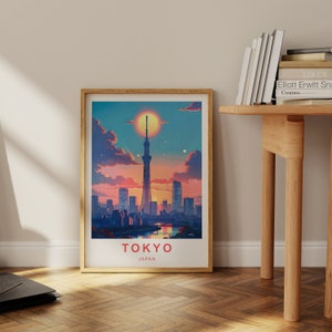 Tokyo Travel Poster Tokyo Print Japan Print Japanese Print Travel Print ...