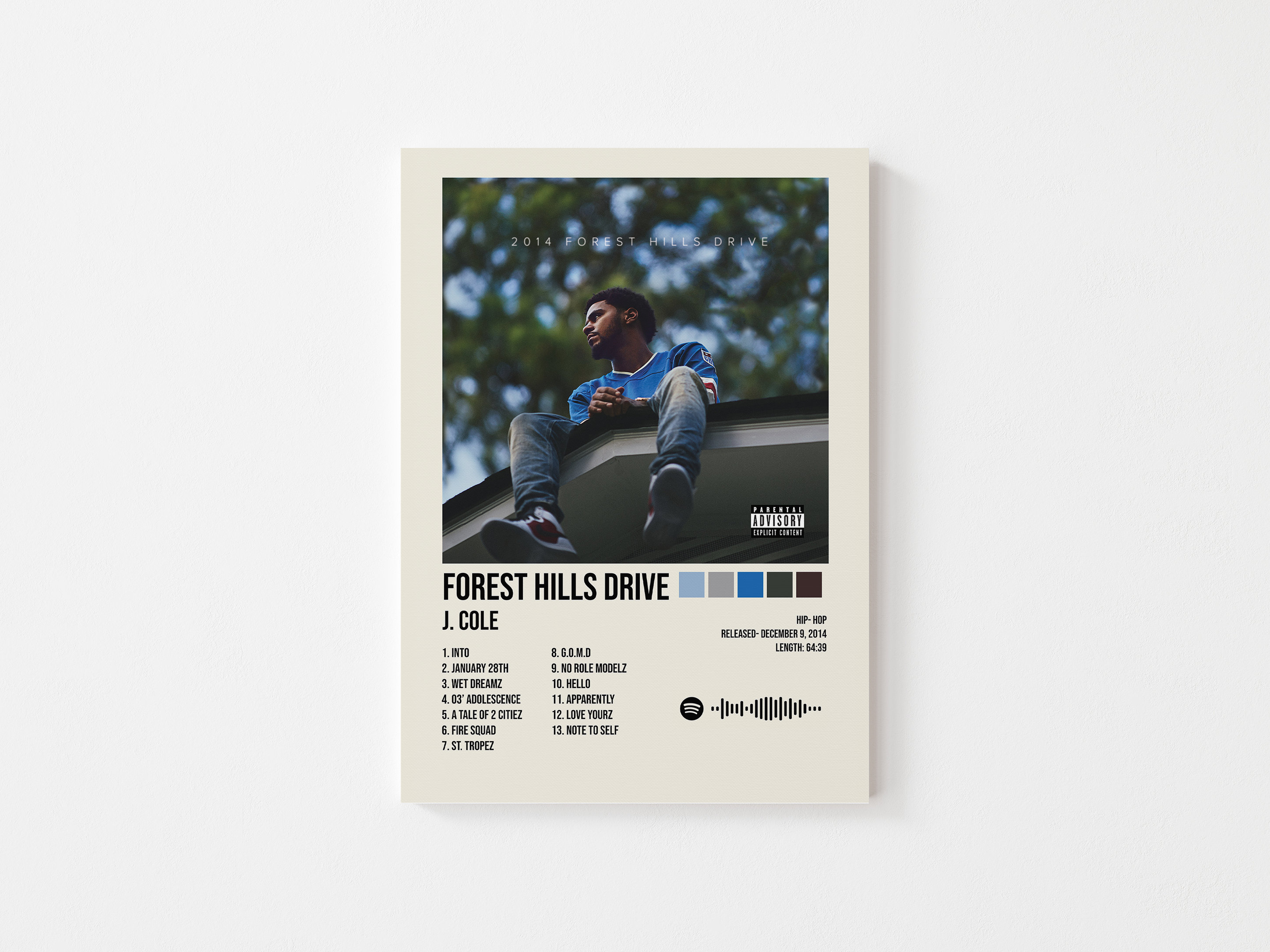 J. Cole Poster | 2014 Forest Hills Drive | J. Cole Playlist | Album ...