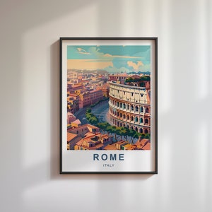 Rome Travel Poster | Rome Colosseum | Rome Print/poster | Rome Poster ...