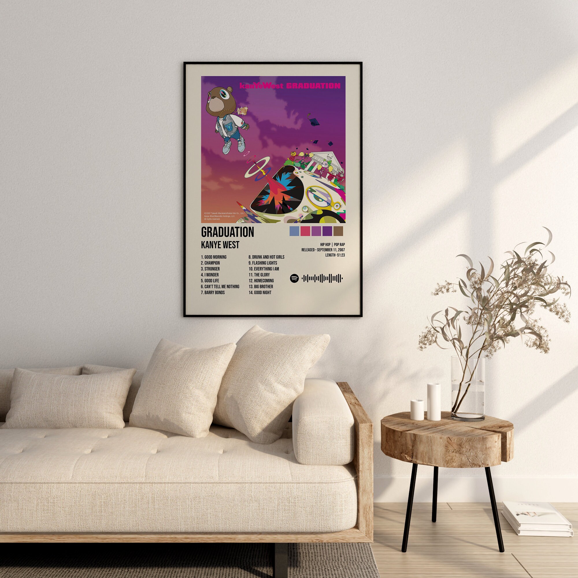 Kanye West Poster | Graduation | Kanye West Playlist | Graduation Album ...