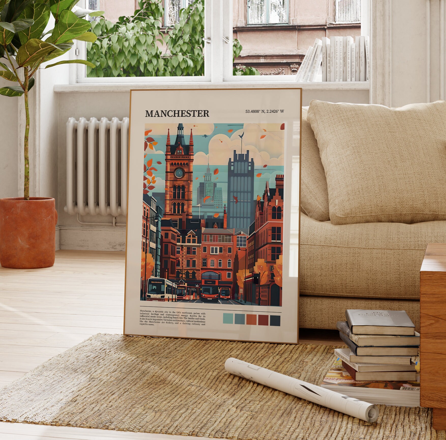 Manchester Travel Poster | Manchester Print | Manchester Poster ...
