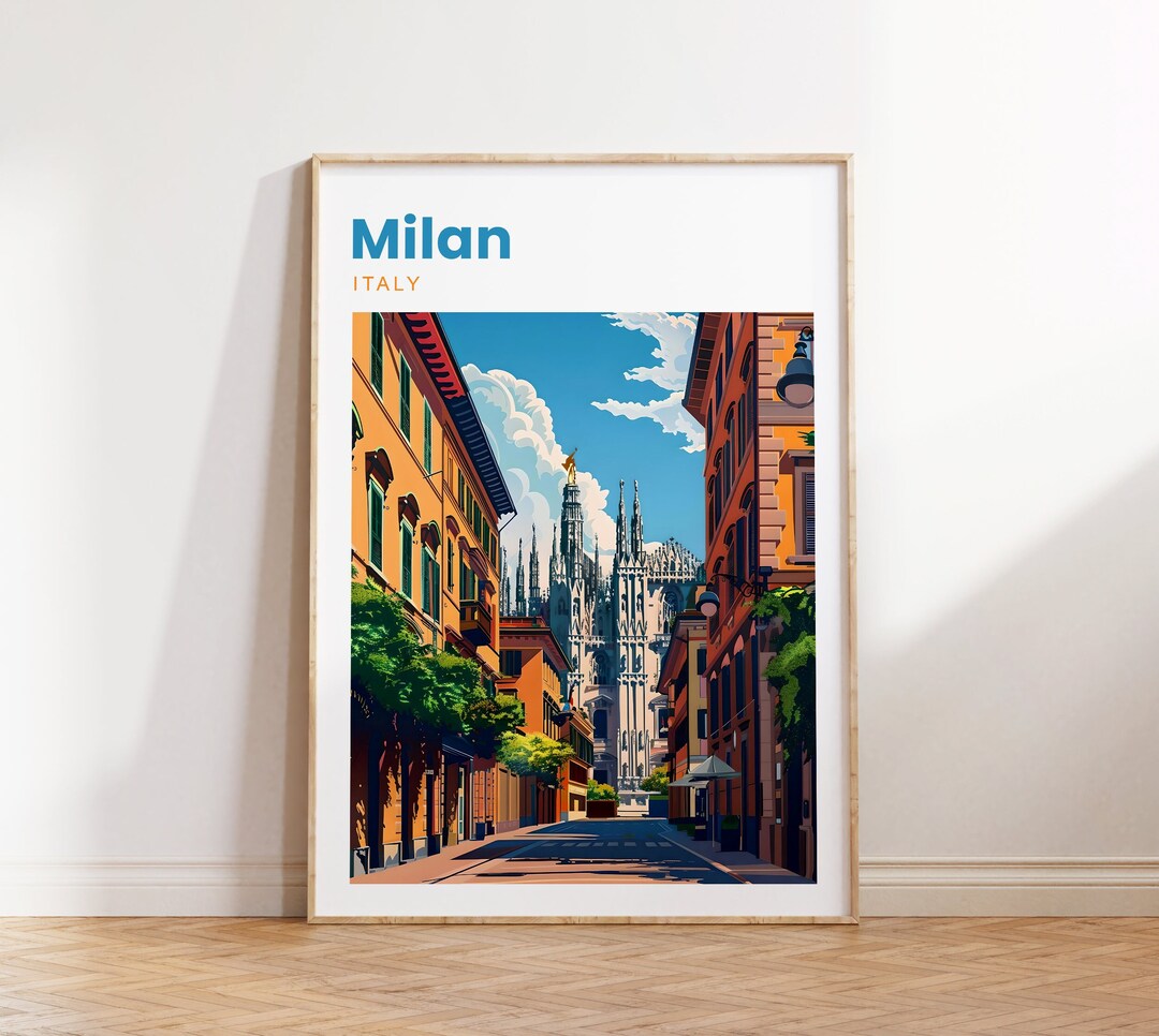 Milan Travel Print | Milan Travel Poster | Milan | Milan City Print ...