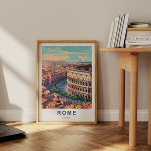 Rome Travel Poster | Rome Colosseum | Rome Print/poster | Rome Poster ...