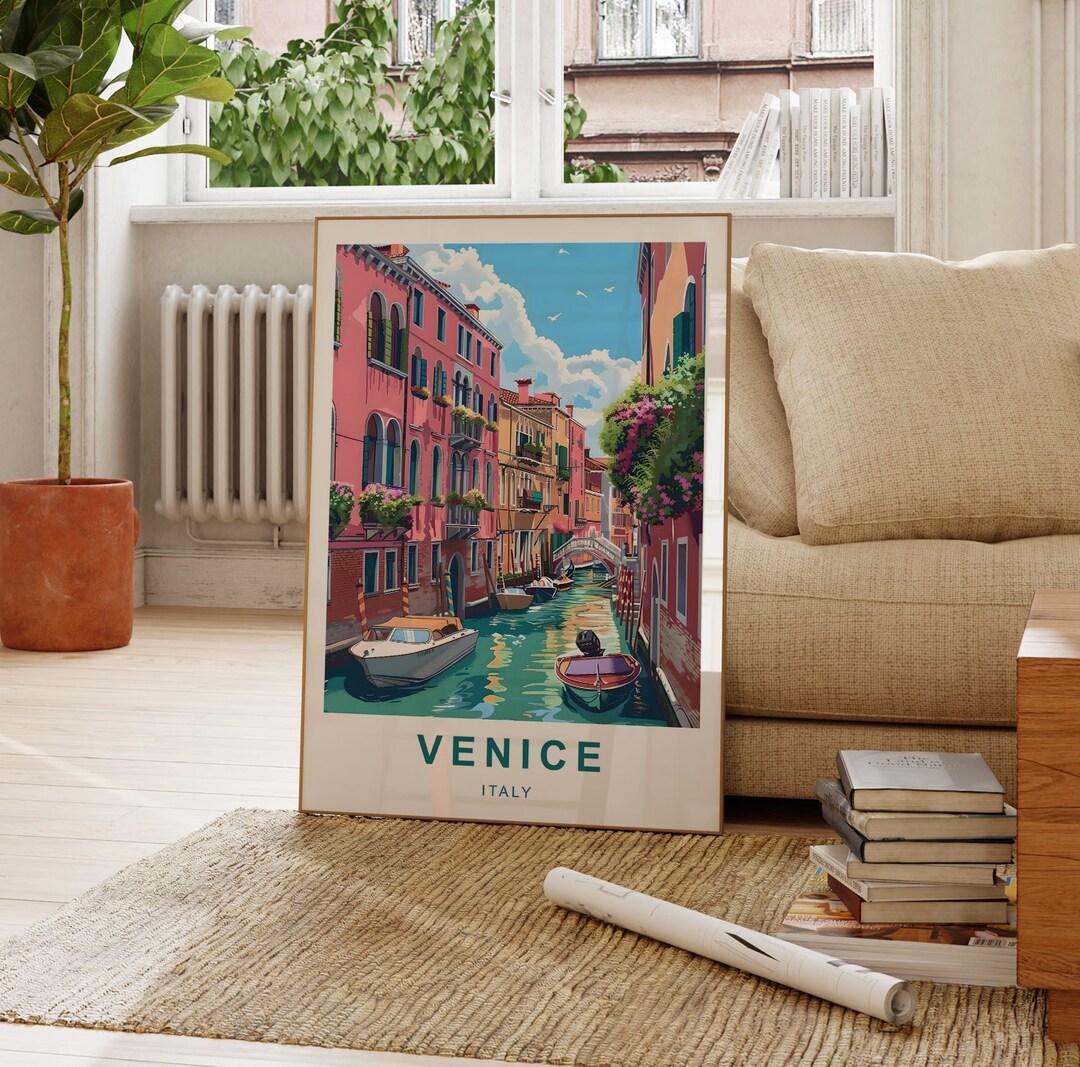 Venice Travel Poster Venice Print Italian Print Travel Print Venice ...