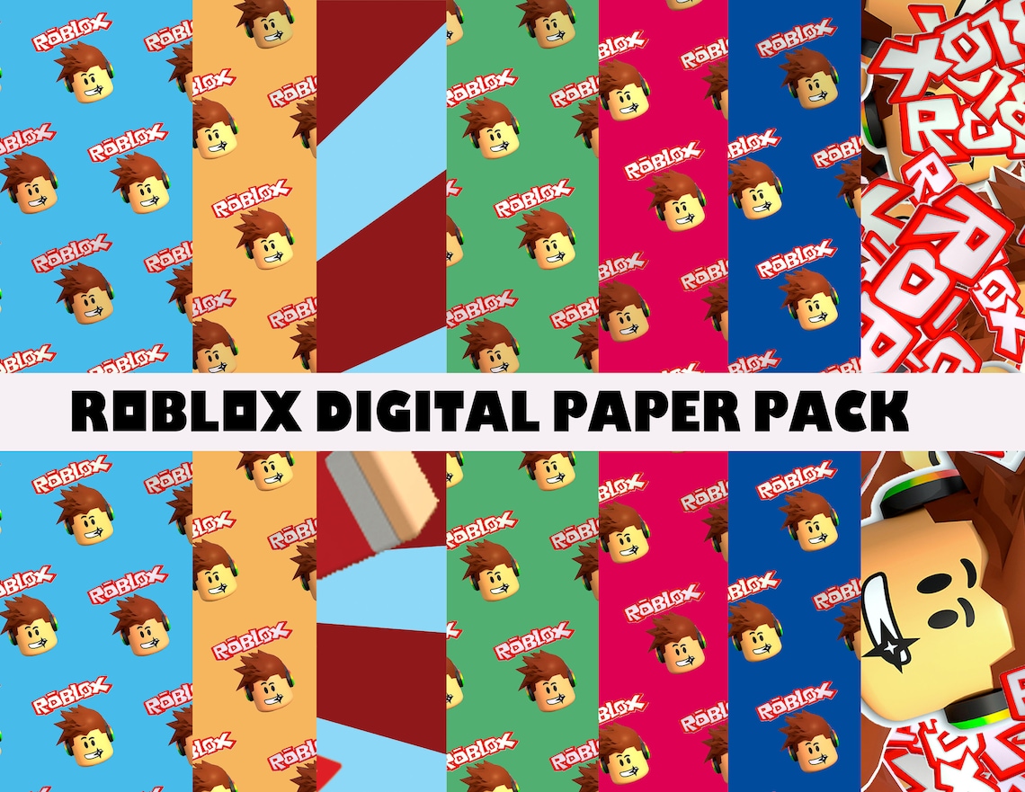 Roblox Digital Paper Pack - Etsy