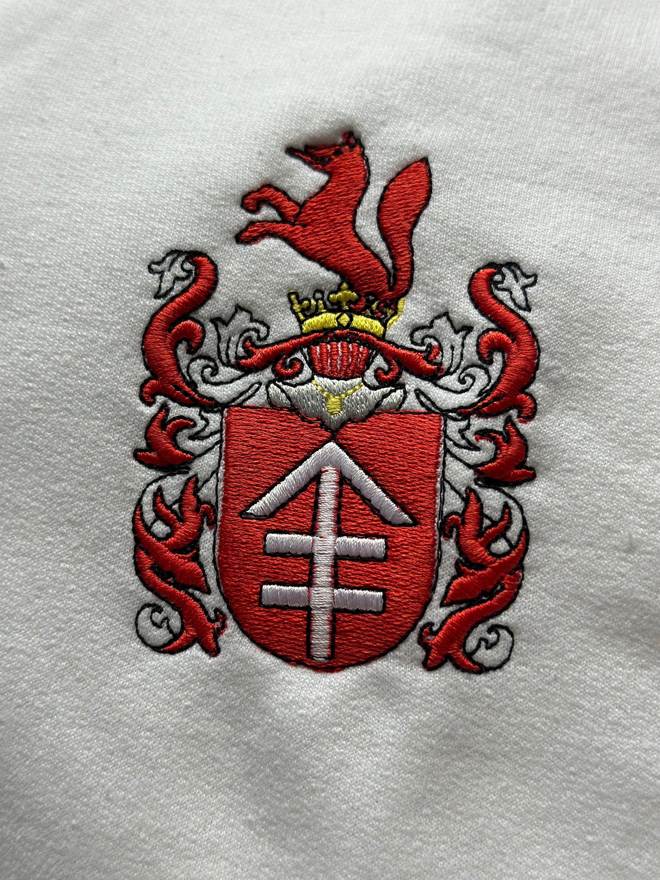Custom Embroidered Coat of Arms/family Crest Hoodie - Etsy