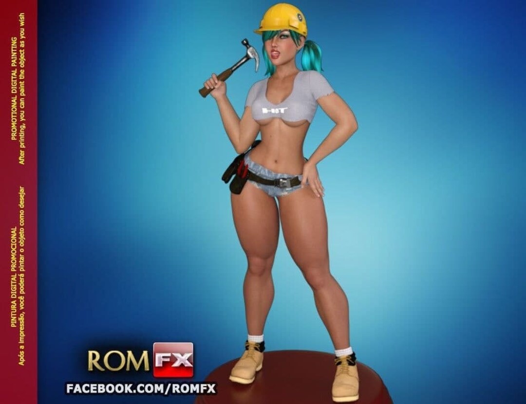 Handy Girl Pin Up Stl Nsfw 3d Figure Etsy