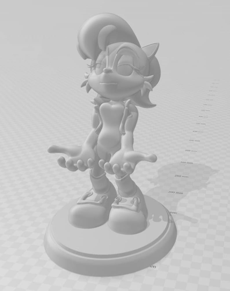 Sally-acorn-sonic Stl 3d Figure - Etsy