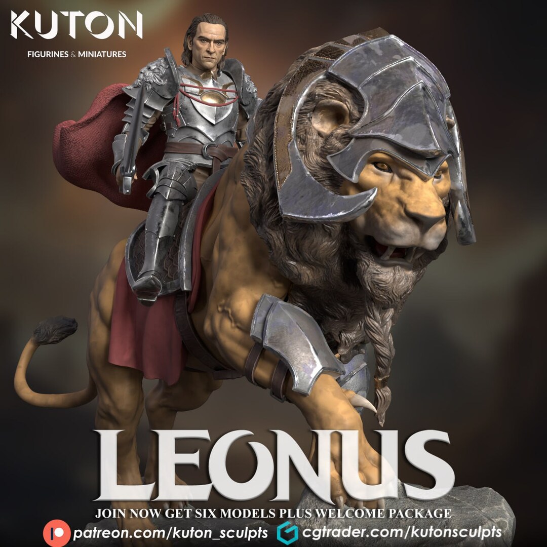 Kuton King Leonus 3d Figure - Etsy