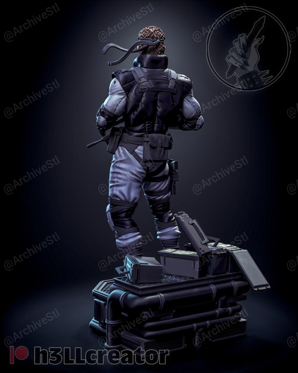 Snake From Metal Gear 3d Figure - Etsy