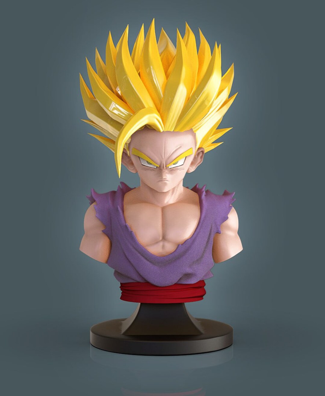 Gohan Super Sayan 2 From Dragon Ball 3d Figure - Etsy