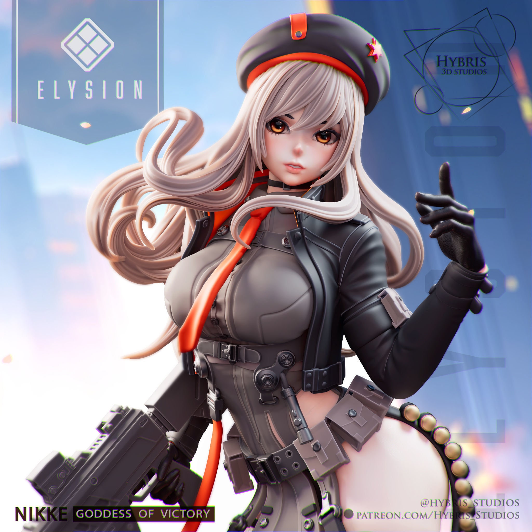 Emma Goddess of Victory Nikke - 3d Figure - Etsy