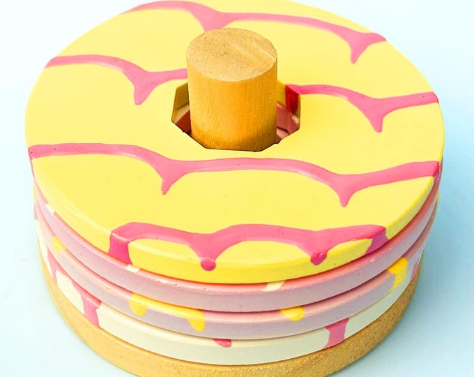 British Biscuits Glossy Round Coasters - Set of 3, 4 or 5 Bundle - MDF ...