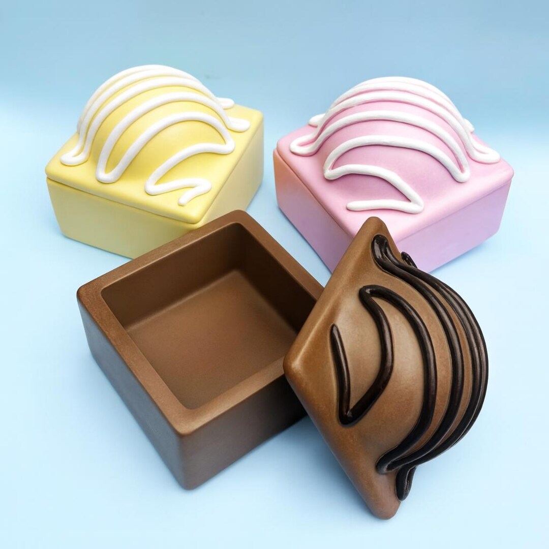 Fondant Fancy Trinket Box | Cake Lover | Gift | French Fancy | Fondant ...