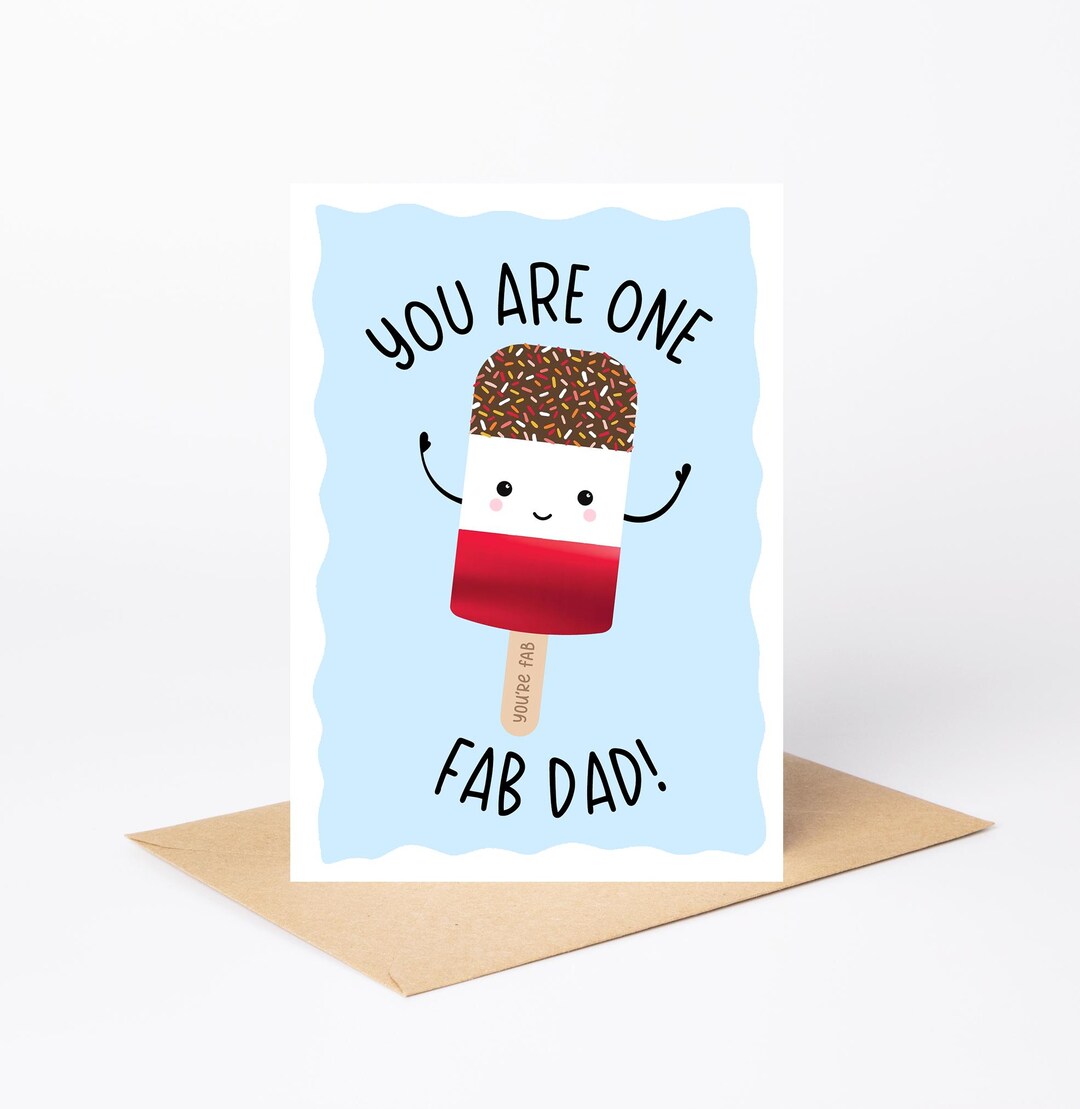 You Are One Fab Dad Card | Cute Card | Handmade | A6 | Fathers Day ...