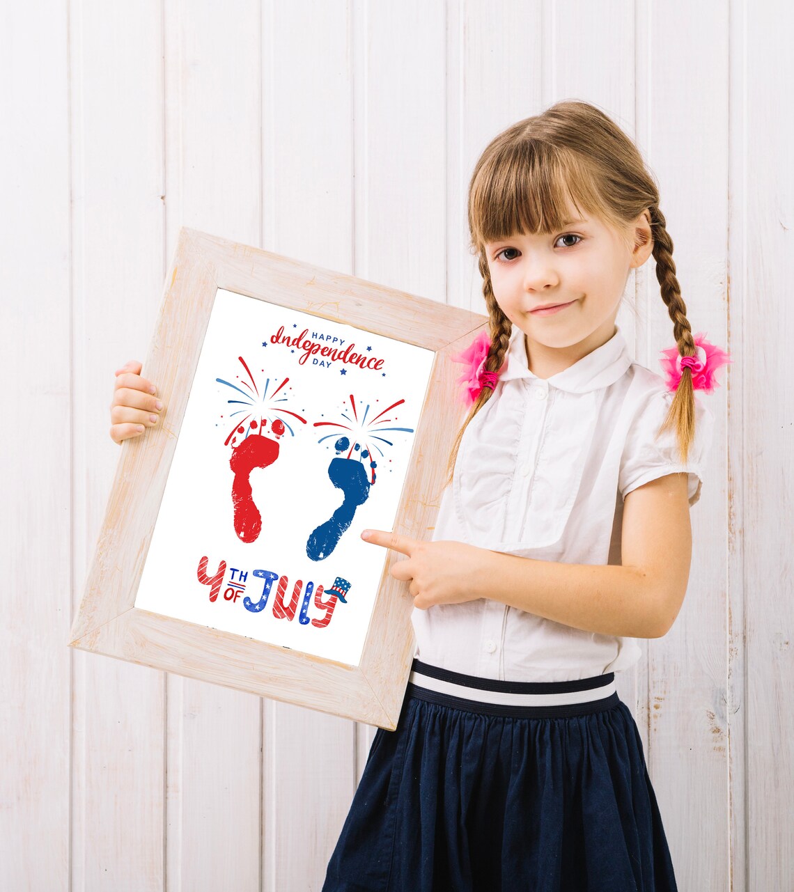 Firecrackers Footprint Handprint Art Craft, 4th of July, Independence ...