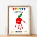 First Day of Preschool Handprint Craft Apple, Back to School Handprint ...