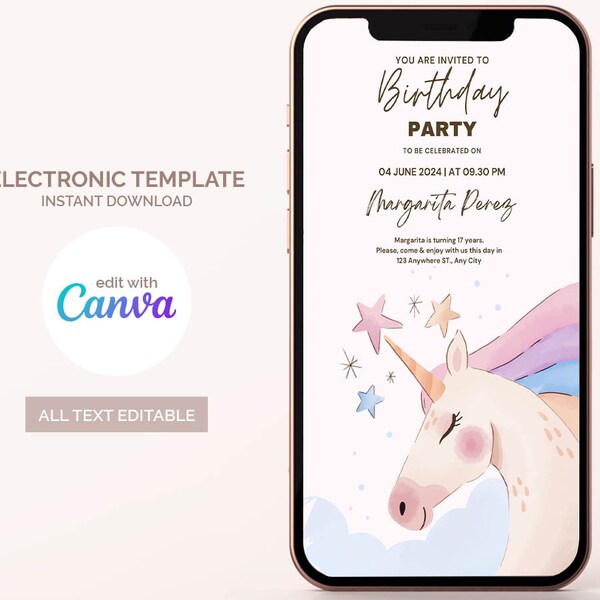 Phone Invitation - Etsy