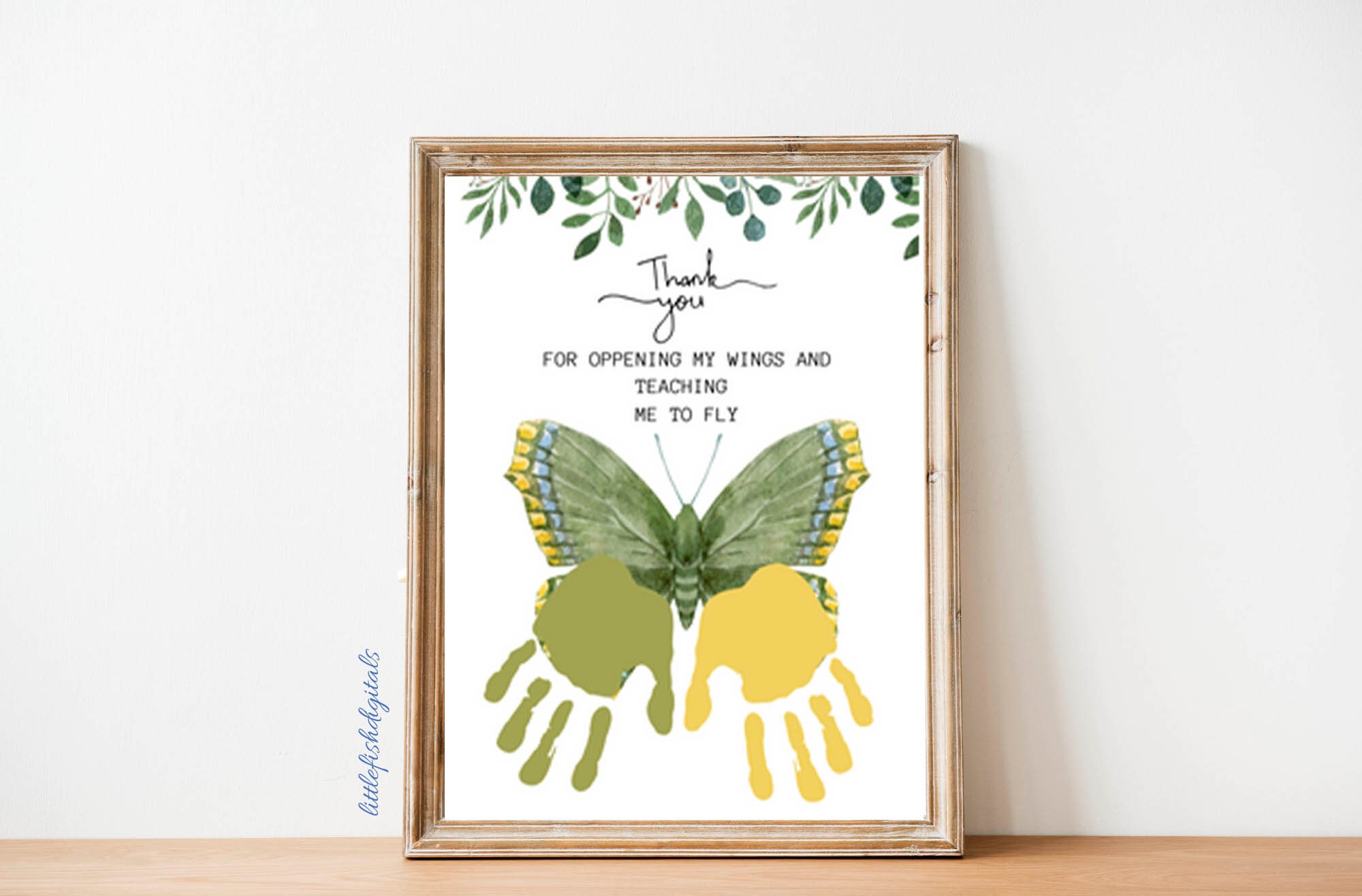 Butterfly Handprint Art,thank You for Opening My Wings and Teaching Me ...