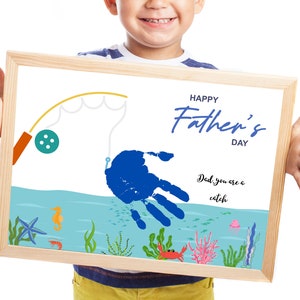 Printable Dad Keepsake Handprint Memory Craft, Printable Handprint Art ...