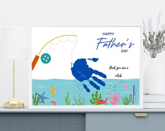 Best Dad Keepsake Handprint Memory Craft, Printable Handprint Art for ...